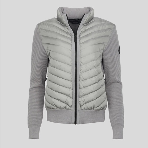 Canada Goose | Jackets & Coats | Nwt Canada Goose Hybridge Womens Knit Jacket Silver Ore Size ...